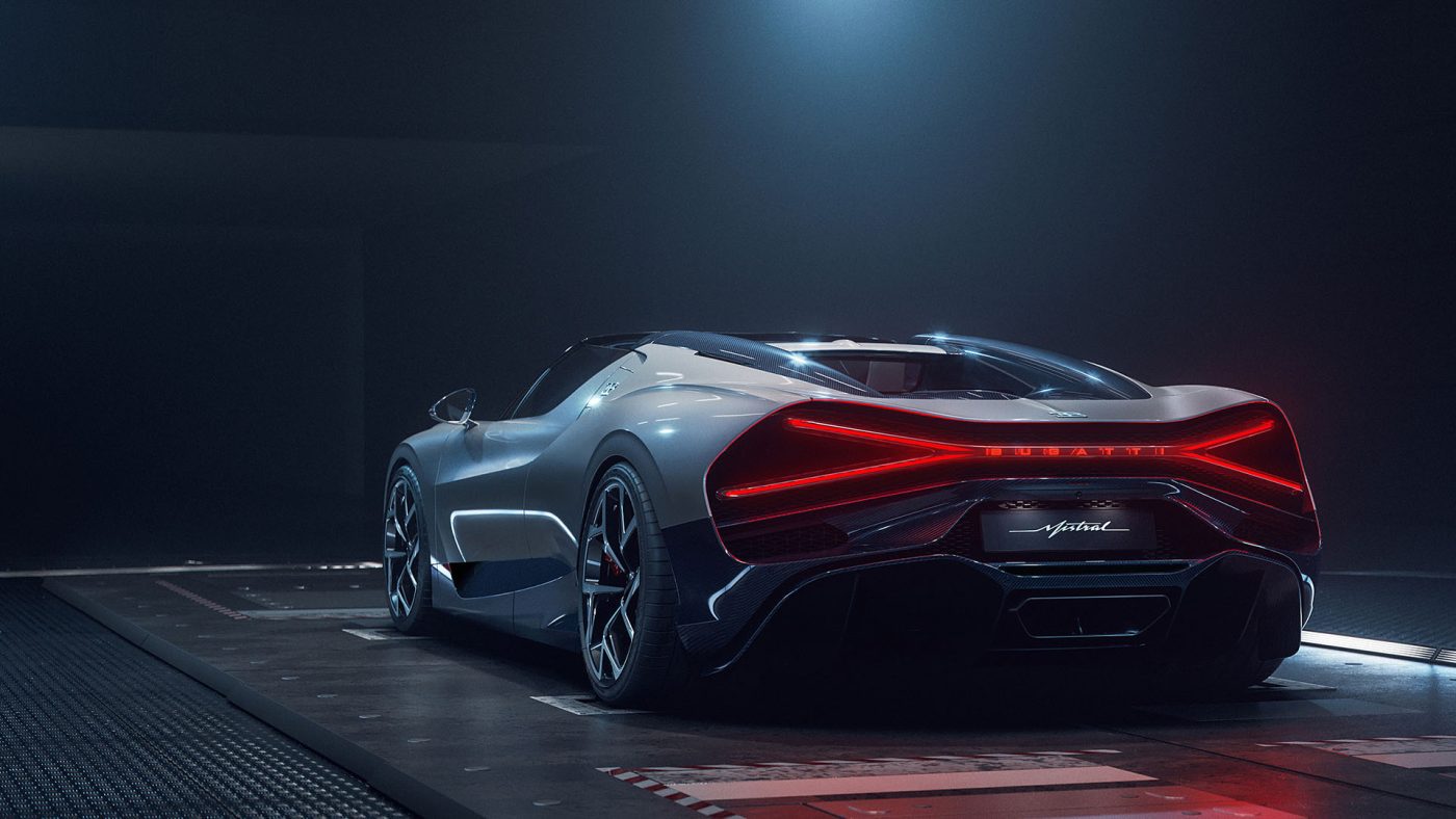 The Bugatti Mistral redefines roadster aerodynamics