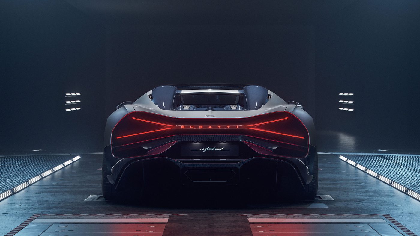 The Bugatti Mistral redefines roadster aerodynamics
