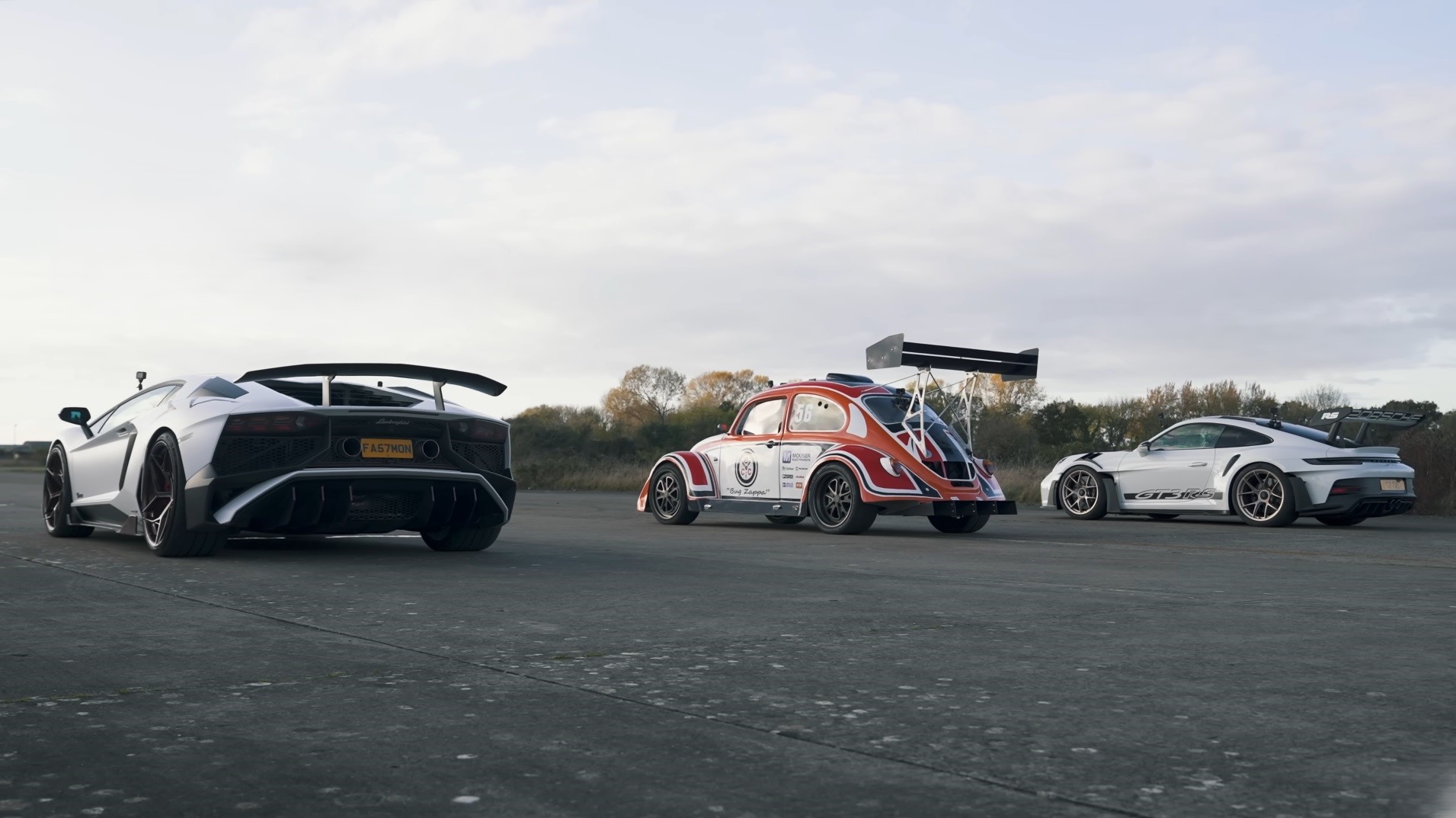 VIDEO: Tesla-Powered Beetle Drag Races a Lamborghini Aventador SV and ...