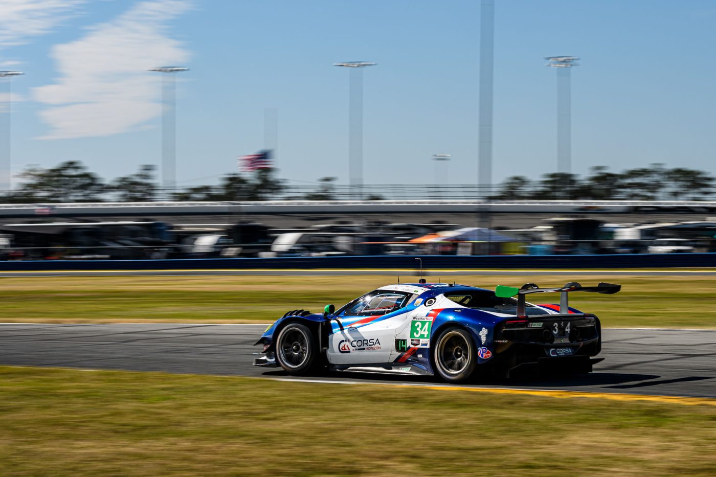 Ferrari 296 on track