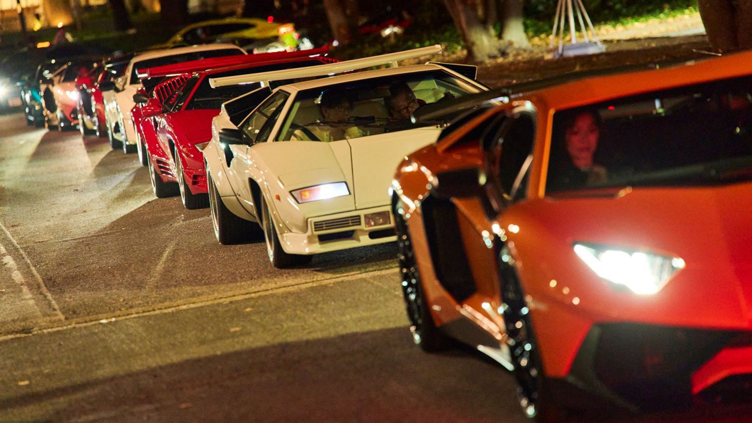 Lamborghinis storm streets of Tokyo