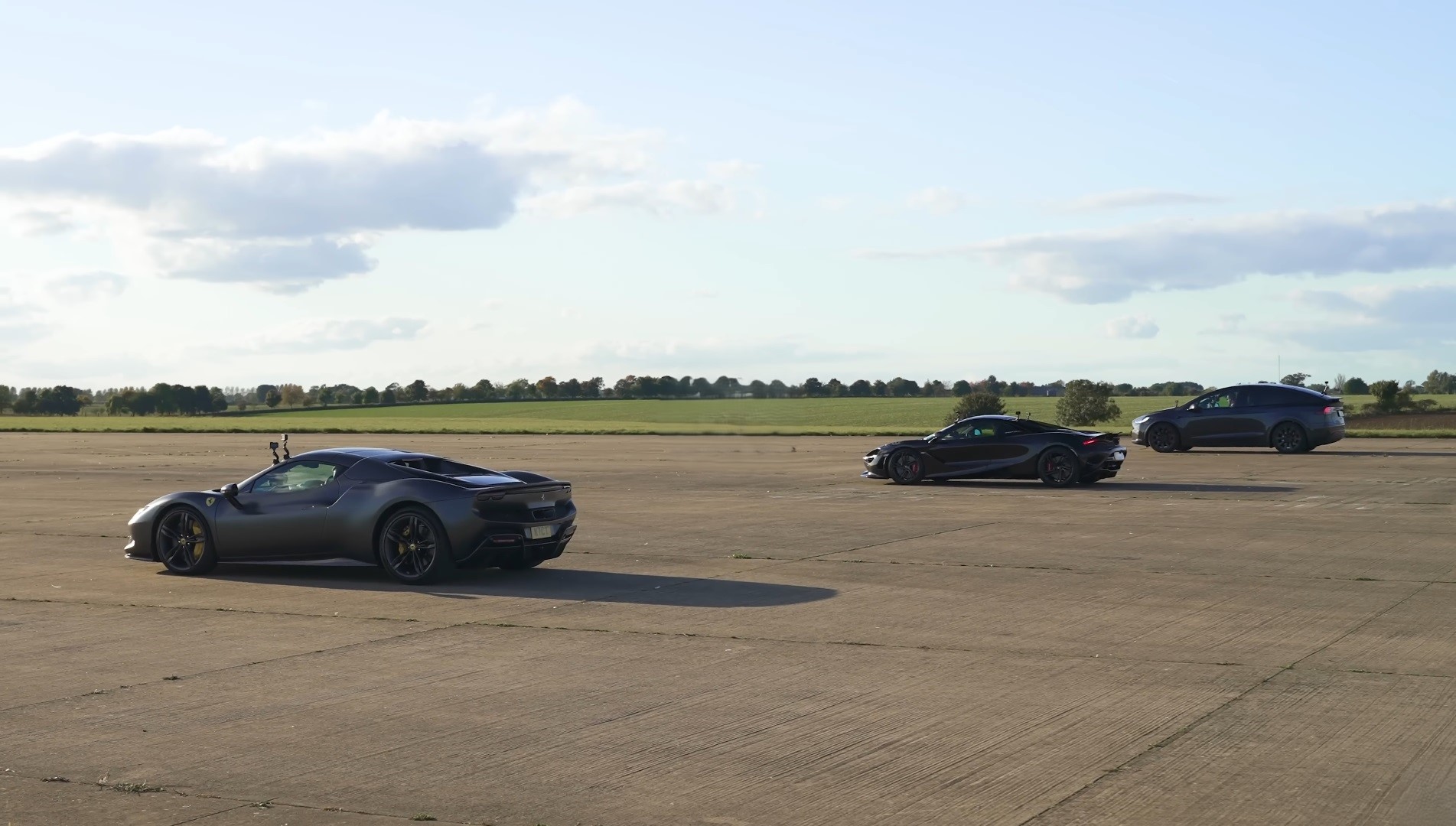Five Ferrari Hypercars. One Drag Strip.