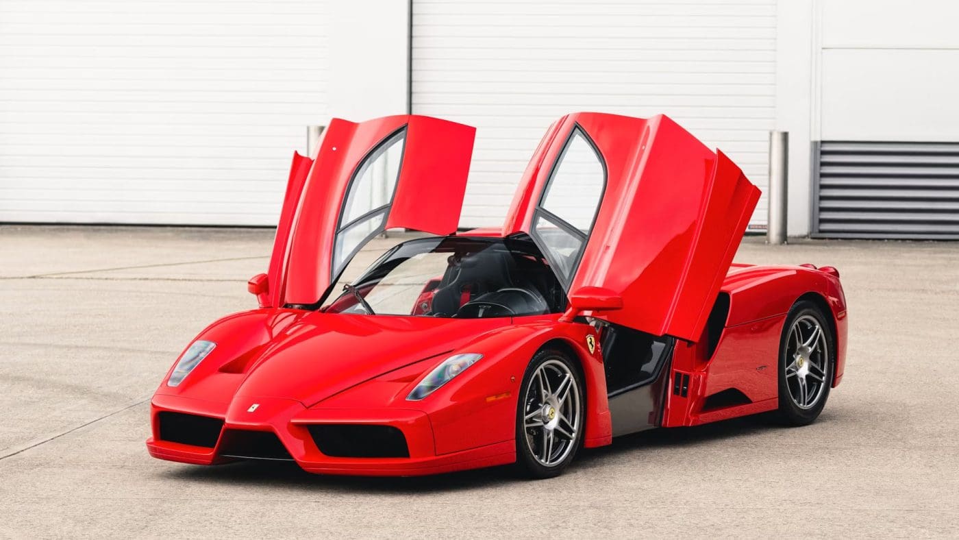 2004 Ferrari Enzo at auction, bid sits at $2,700,000 with one more day ...