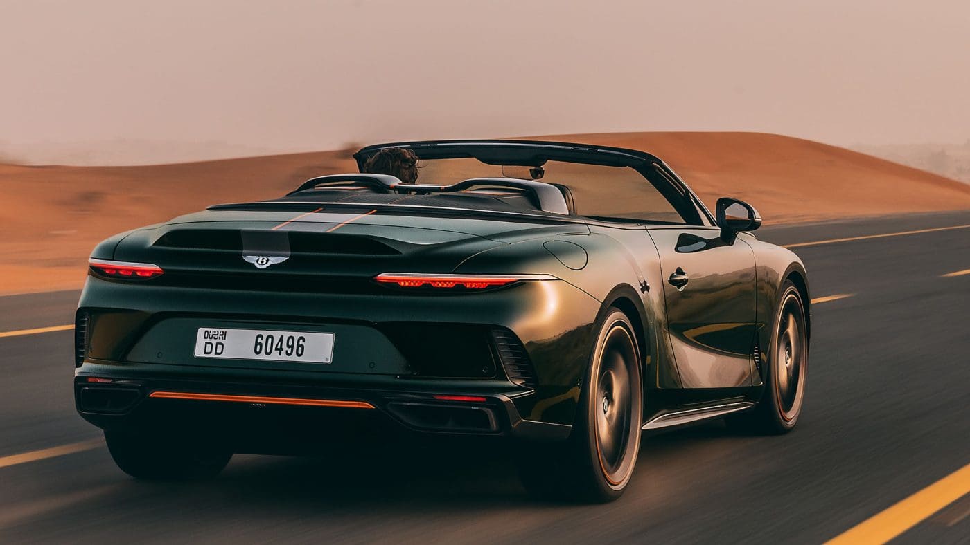 Bentley shows the Batur Convertible in Dubai