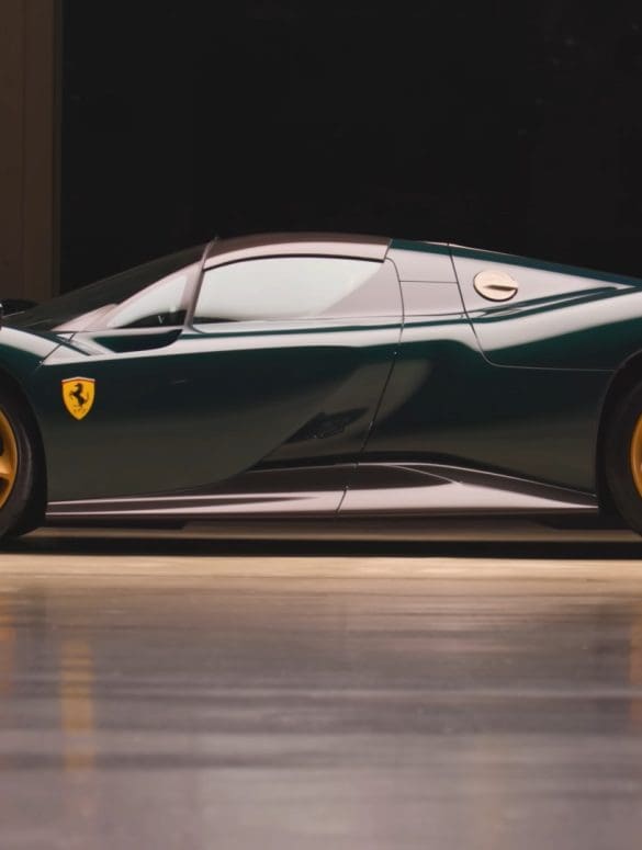 Jay Leno Drives a Custom Green Ferrari Daytona SP3