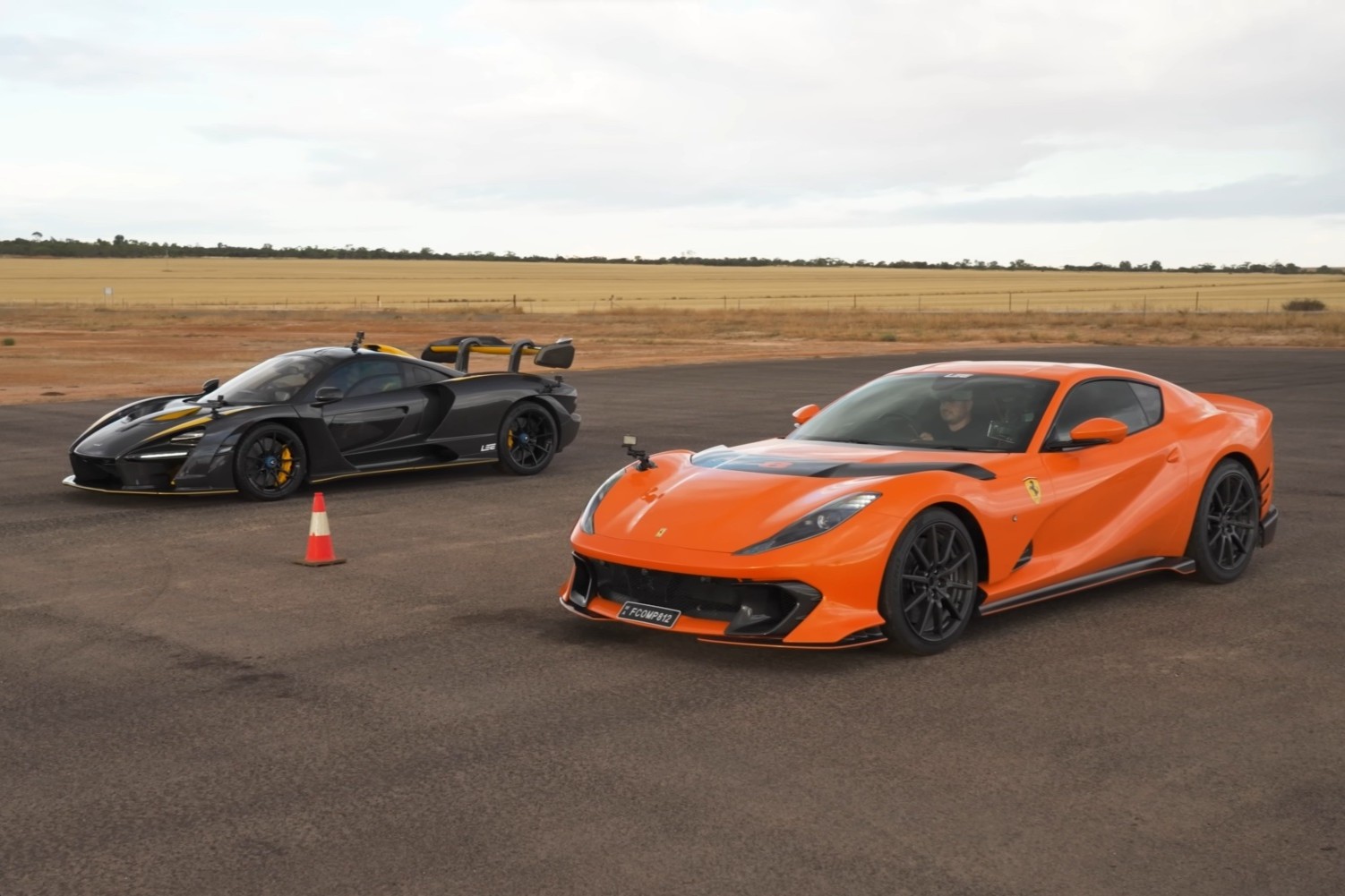 DRAG RACE: McLaren Senna vs Ferrari 812 Competizione