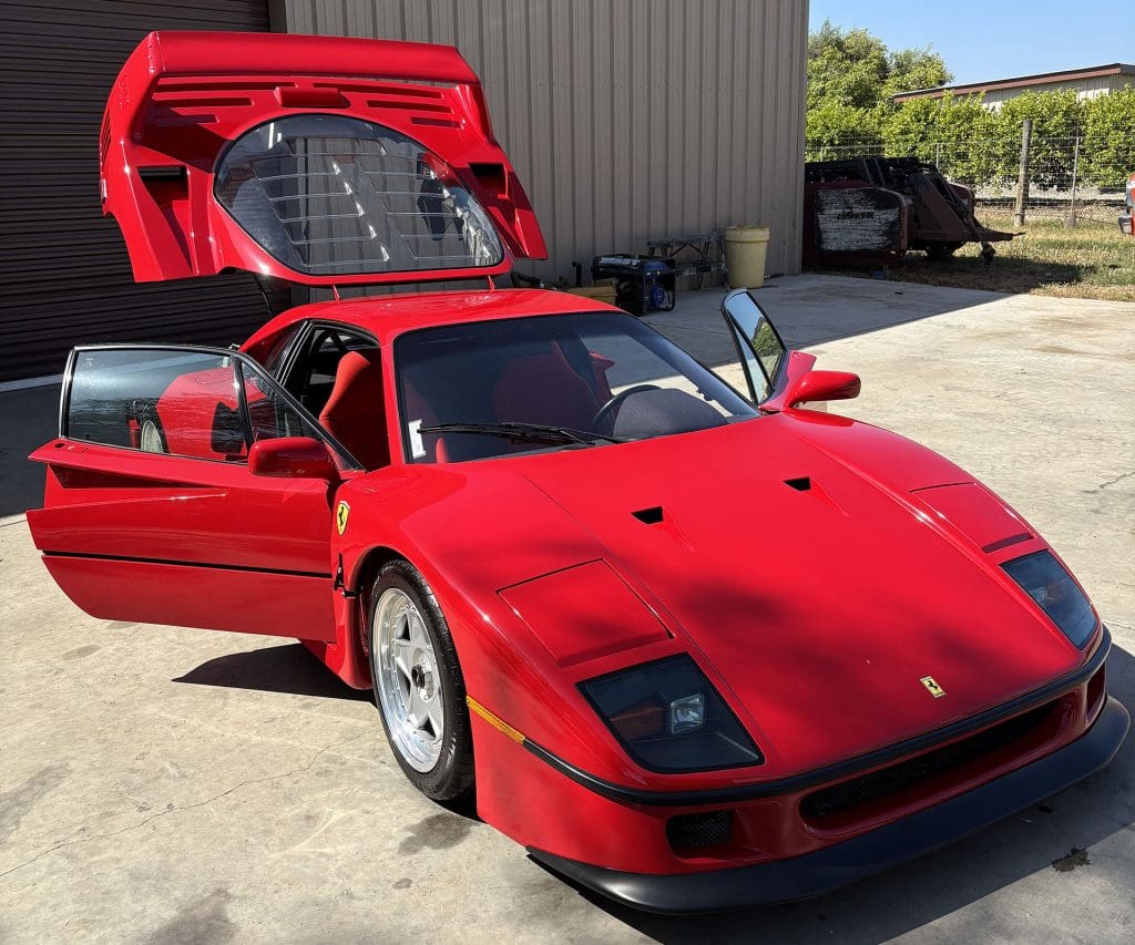 A Ferrari F40 listed on Craigslist for $5,000,000