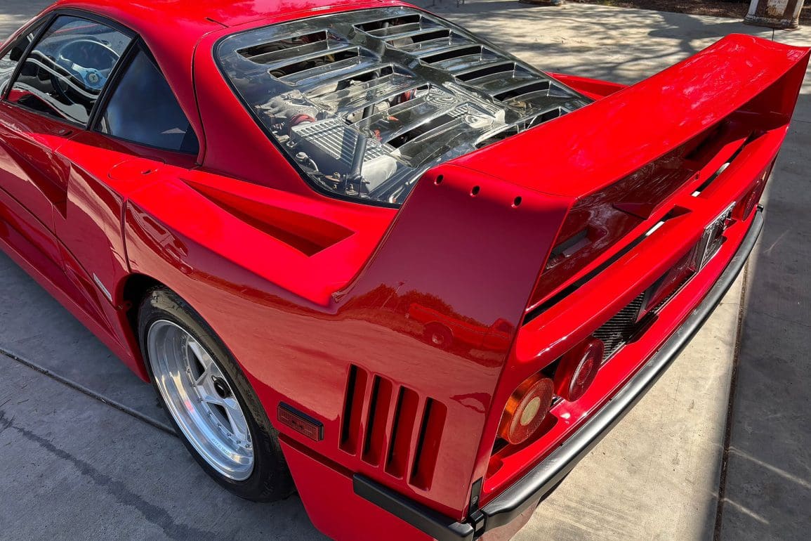 A Ferrari F40 listed on Craigslist for $5,000,000