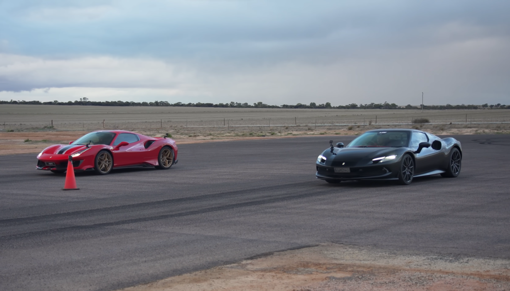 The 296 GTB Takes on the 488 Pista Spider in a Brutal Drag Duel