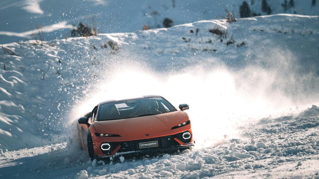 Lamborghini brings #SheDrivesaLambo back to the Alps with the new Temerario