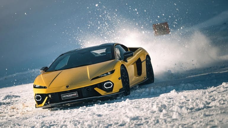 Lamborghini brings #SheDrivesaLambo back to the Alps with the new Temerario