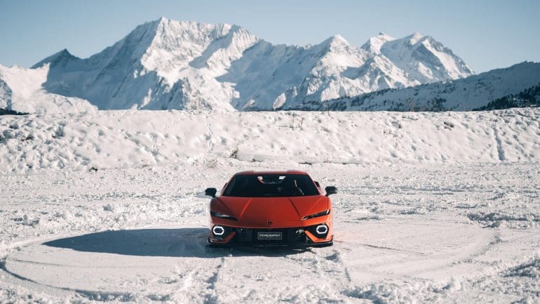 Lamborghini brings #SheDrivesaLambo back to the Alps with the new Temerario